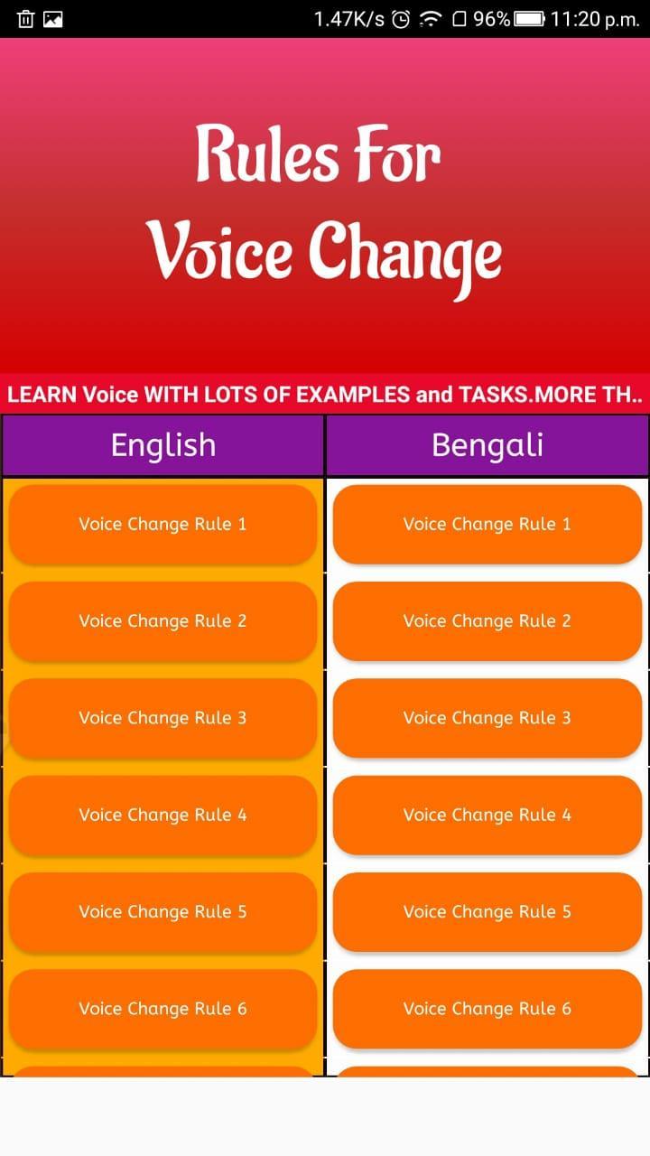 Active Voice Passive Voice Converter For Android Apk Download