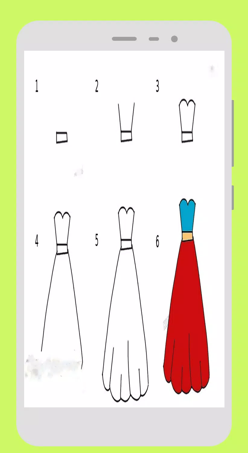 How To Draw A Step By Step Dress