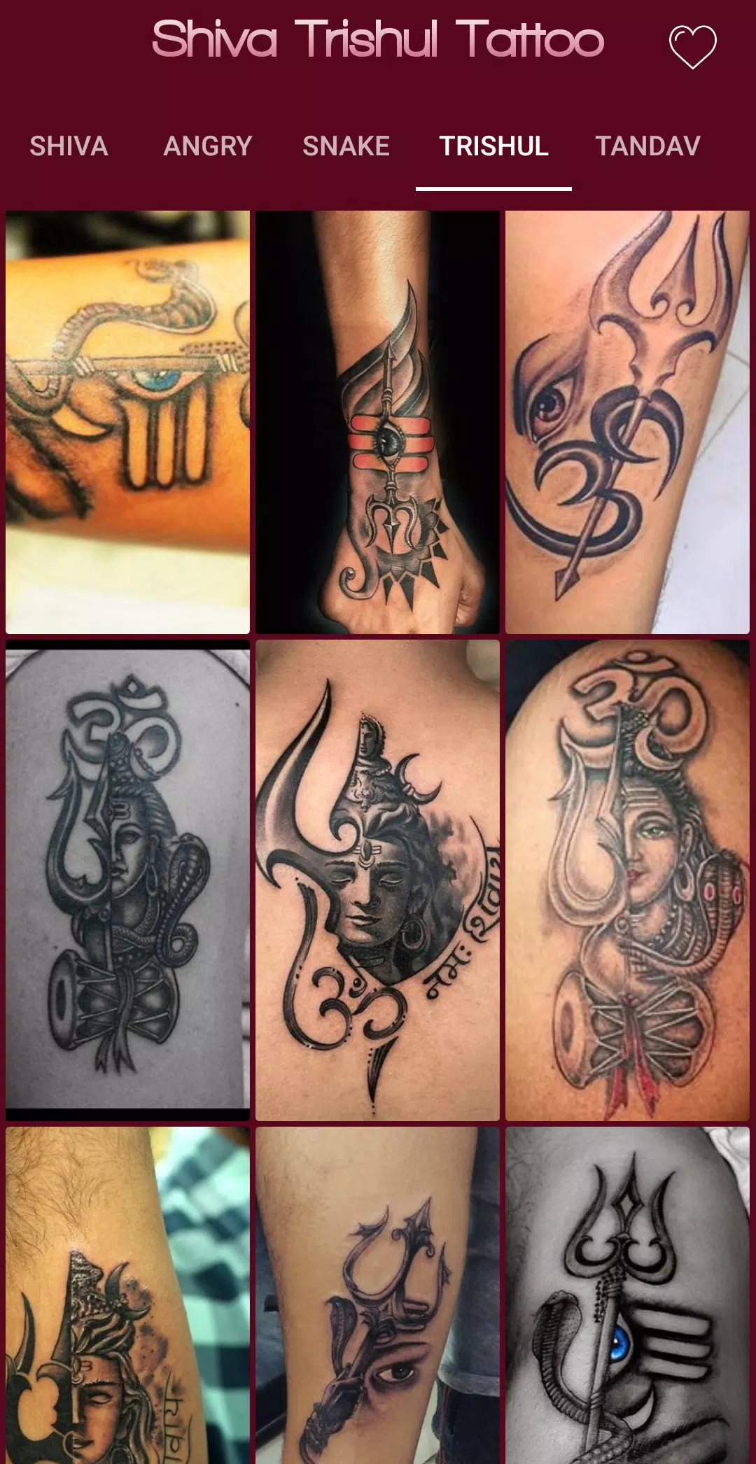 Lord Shiva Angry Tandav Tattoo