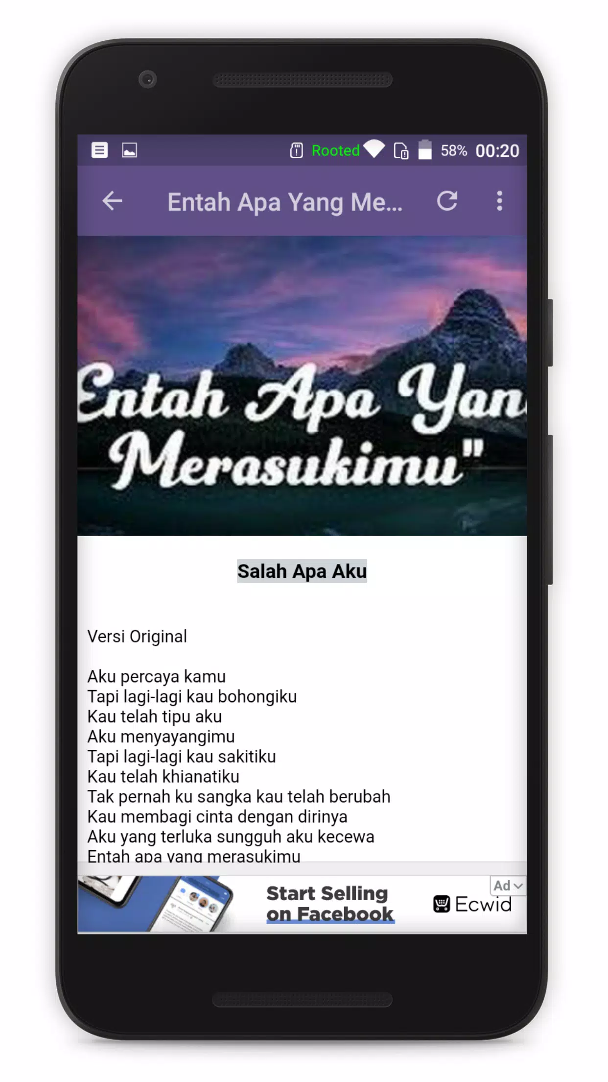entah apa yang merasukimu lirik entah apa yang merasukimu lirik