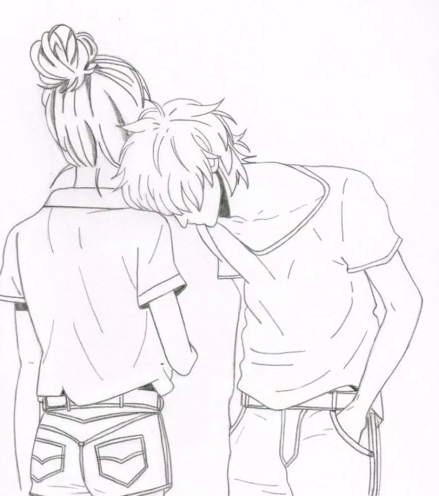Anime Couple Drawing