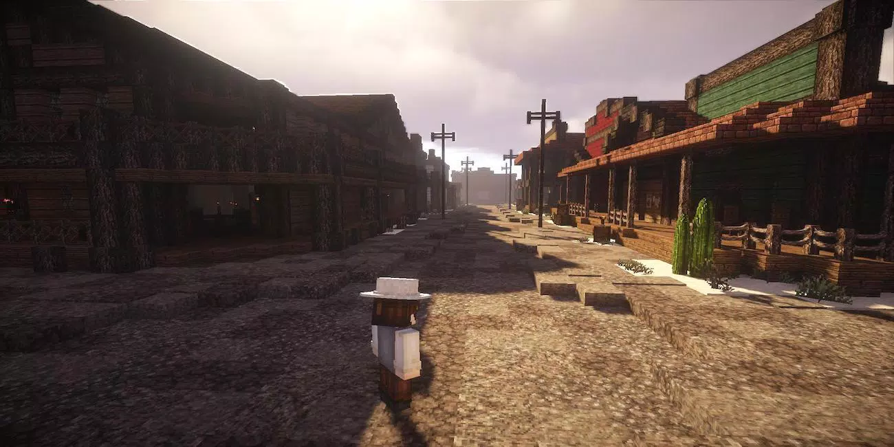Minecraft Western Town Layout