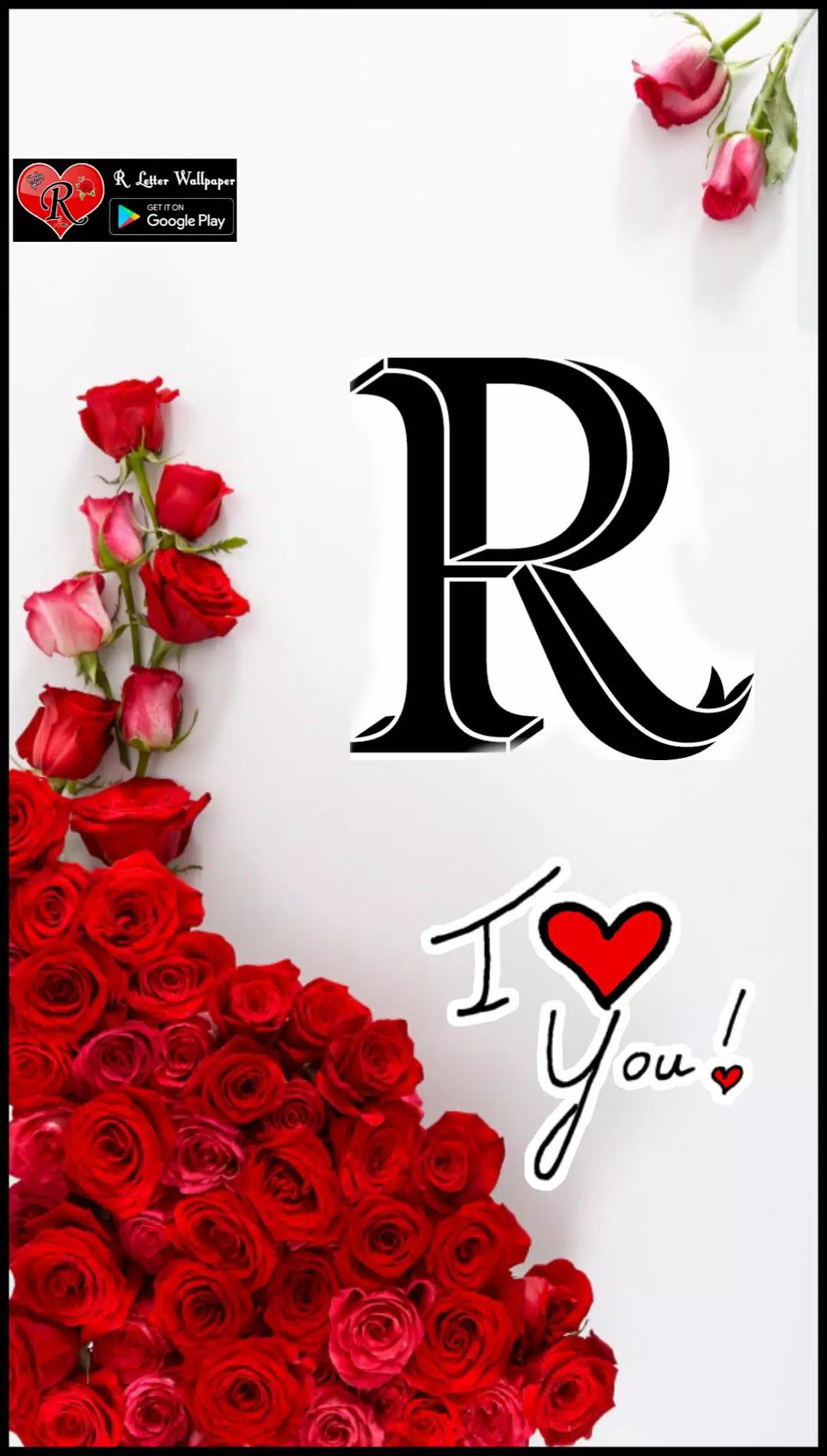 R Alphabet Wallpaper In Heart