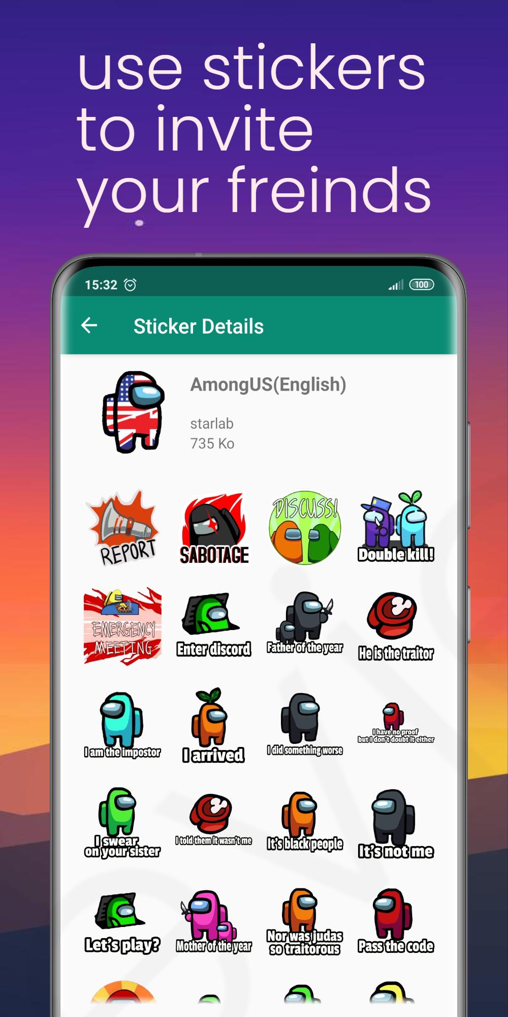 Amongus Stickers For Whatsapp Wastickersapp安卓版应用apk下载