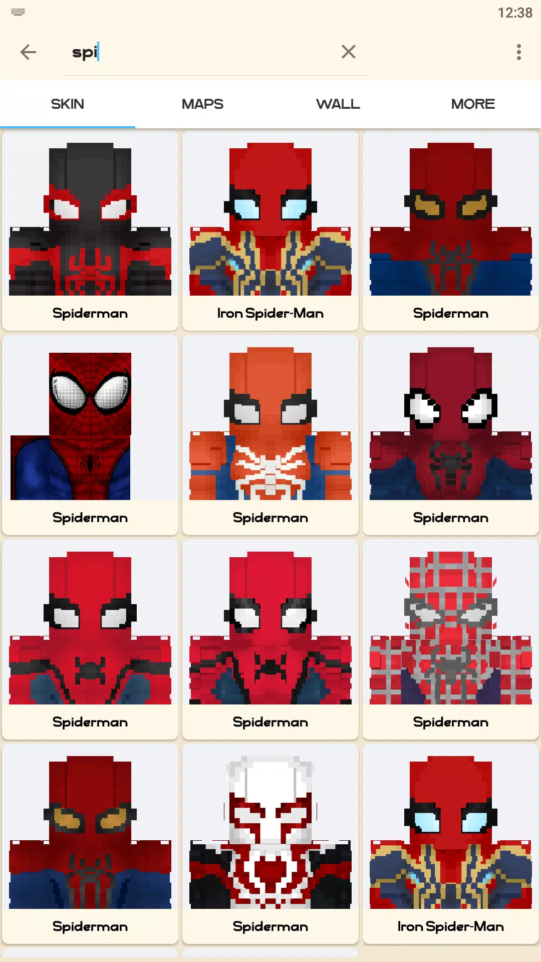 Papercraft Minecraft Spiderman