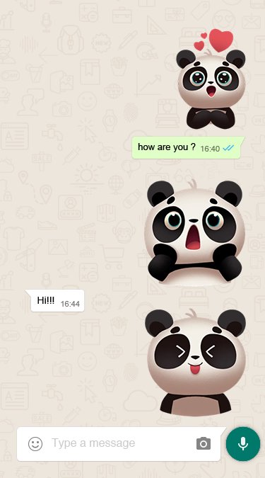 ดาวน์โหลด Panda Stickers for WhatsApp APK สำหรับ Android