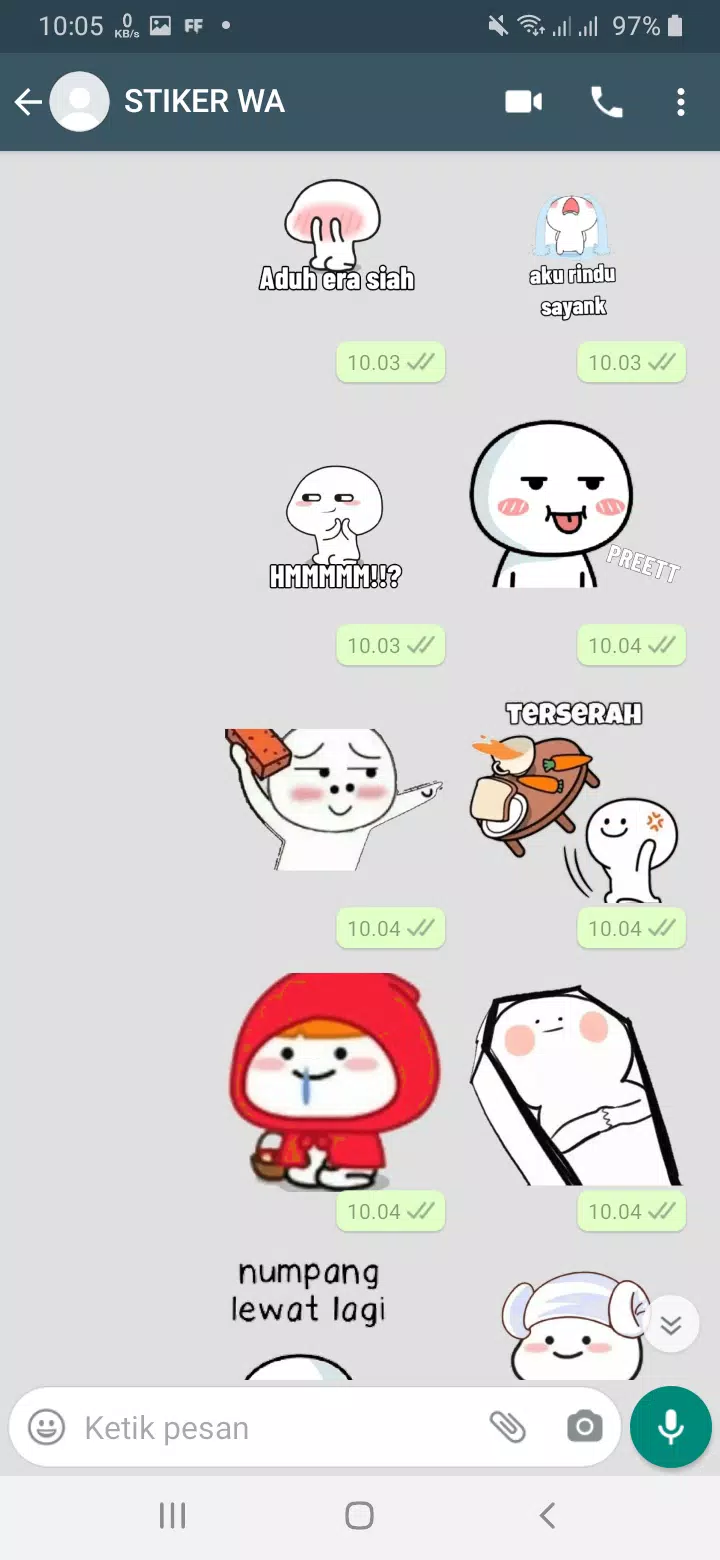 Sticker Line Lucu