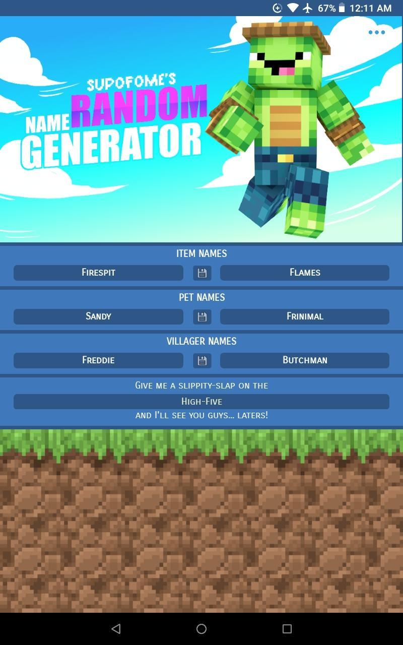 Supofome s Random Name Creator APK F r Android Herunterladen supofome-s-random-name-creator-apk-f-r-android-herunterladen