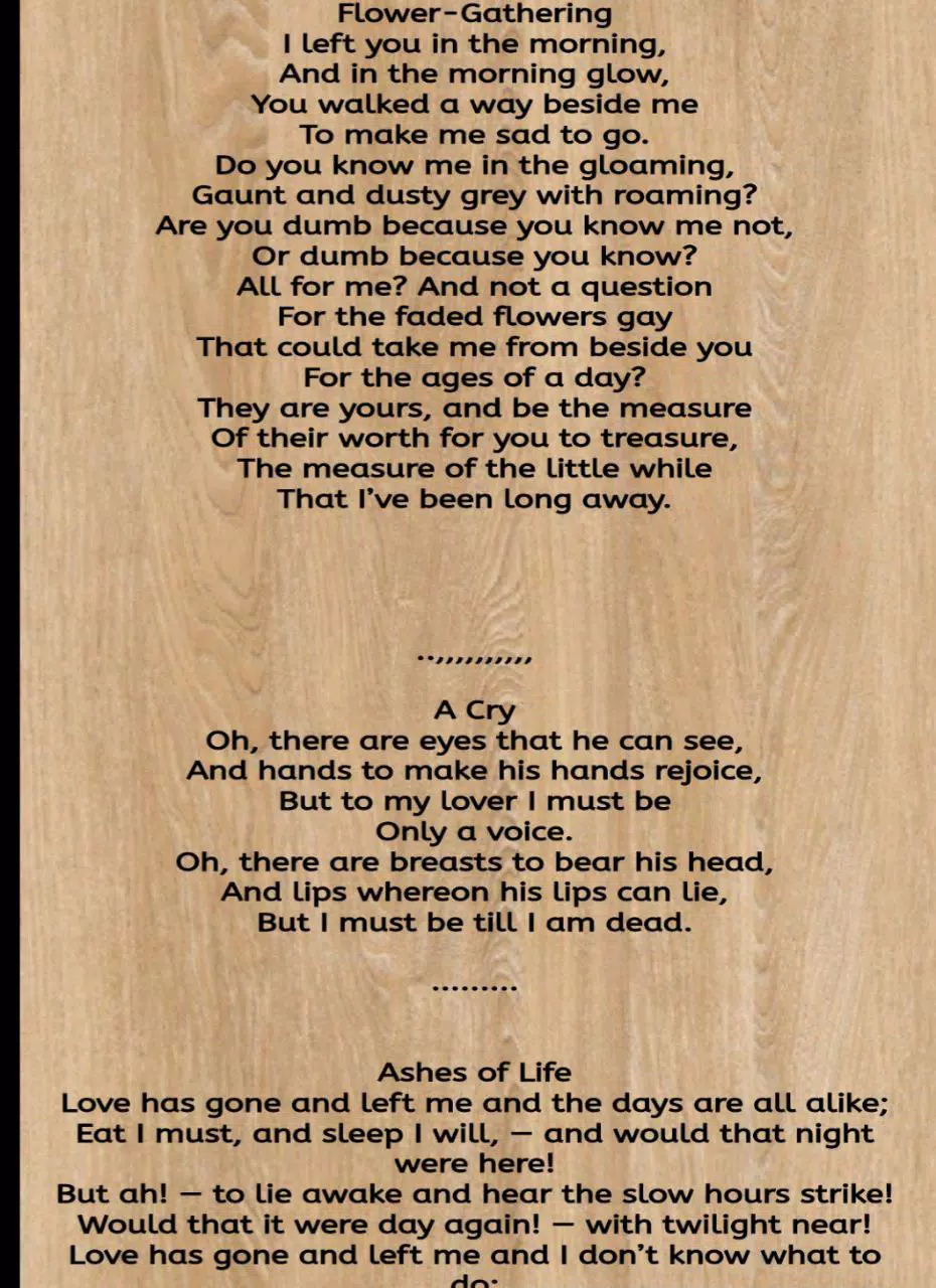 Sad Poems About Love And Pain