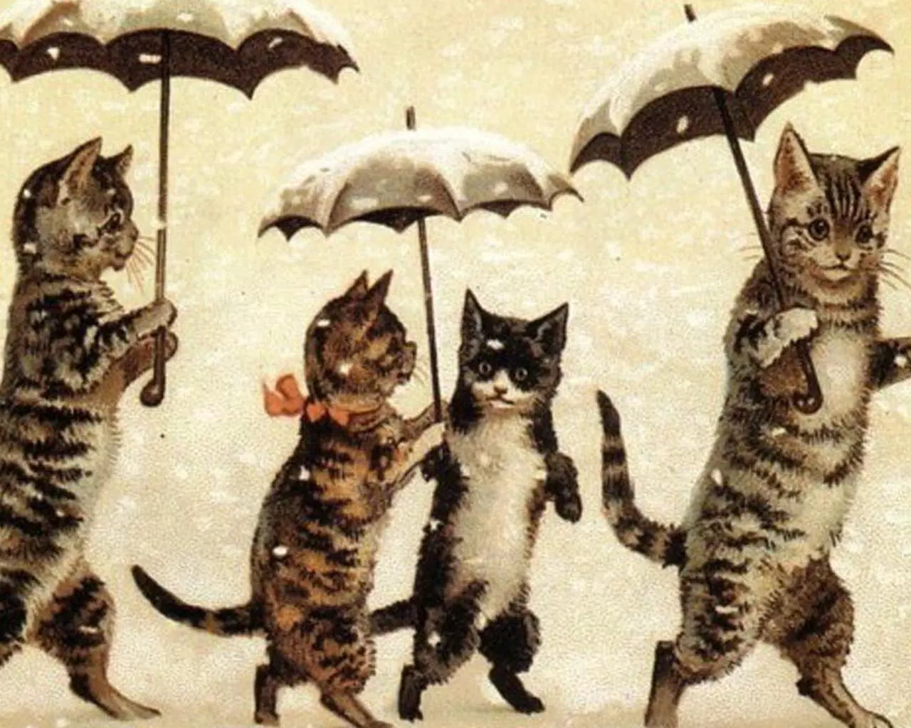 Vintage Cat Wallpaper