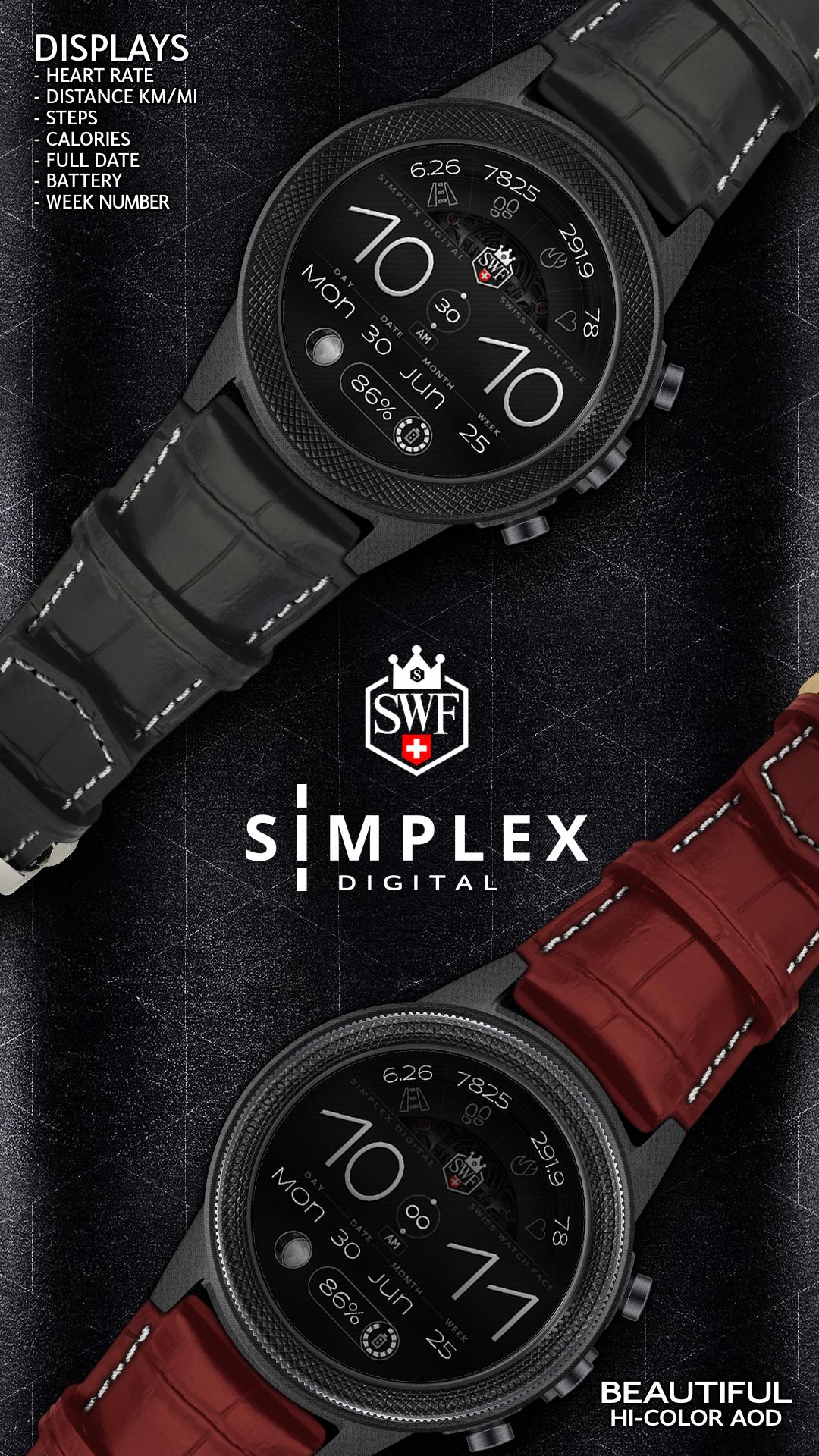 SWF Simplex Digital Watch Face Latest Version for Android SWF Simplex Digital Watch Face Latest Version for Android
