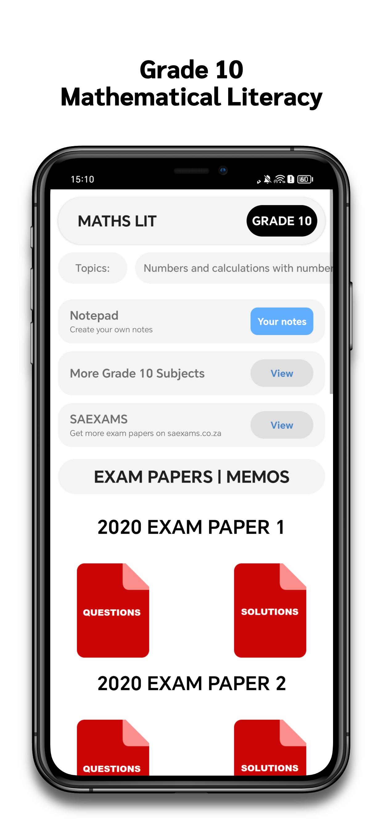 Grade 10 Mathematical Literacy APK for Android Download Grade 10 Mathematical Literacy APK for Android Download