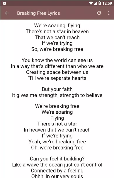 High School Musical Breaking Free Lyrics