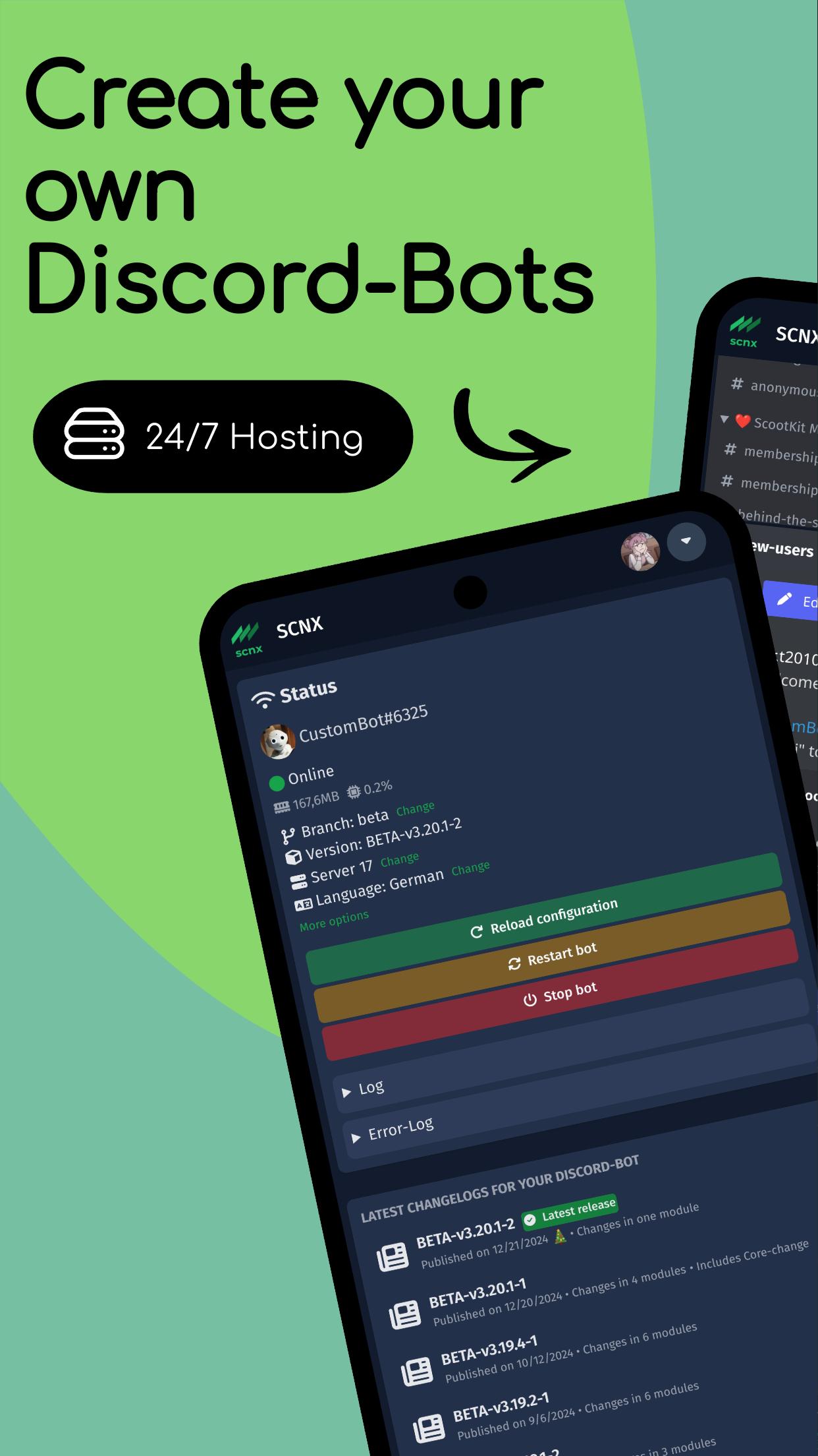 SCNX - Custom Discord-Bots APK Download for Android - Latest Version SCNX - Custom Discord-Bots APK Download for Android - Latest Version