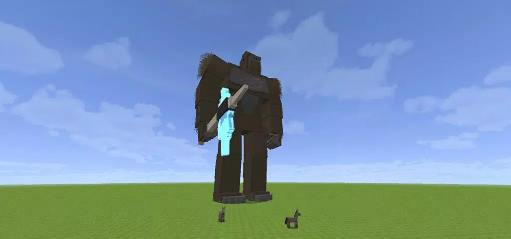 Godzilla Minecraft Statue