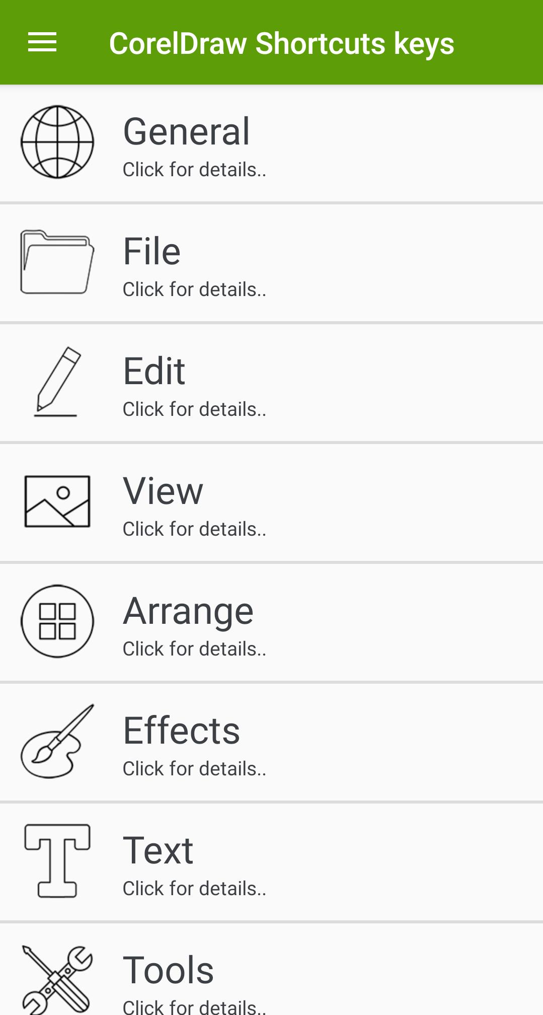 Shortcut Keys for CorelDraw APK for Android Download Shortcut Keys for CorelDraw APK for Android Download