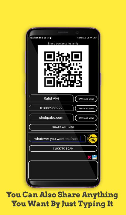 Qr Share A Smart Contact Sharingqr Code Generator Apk For Android Download