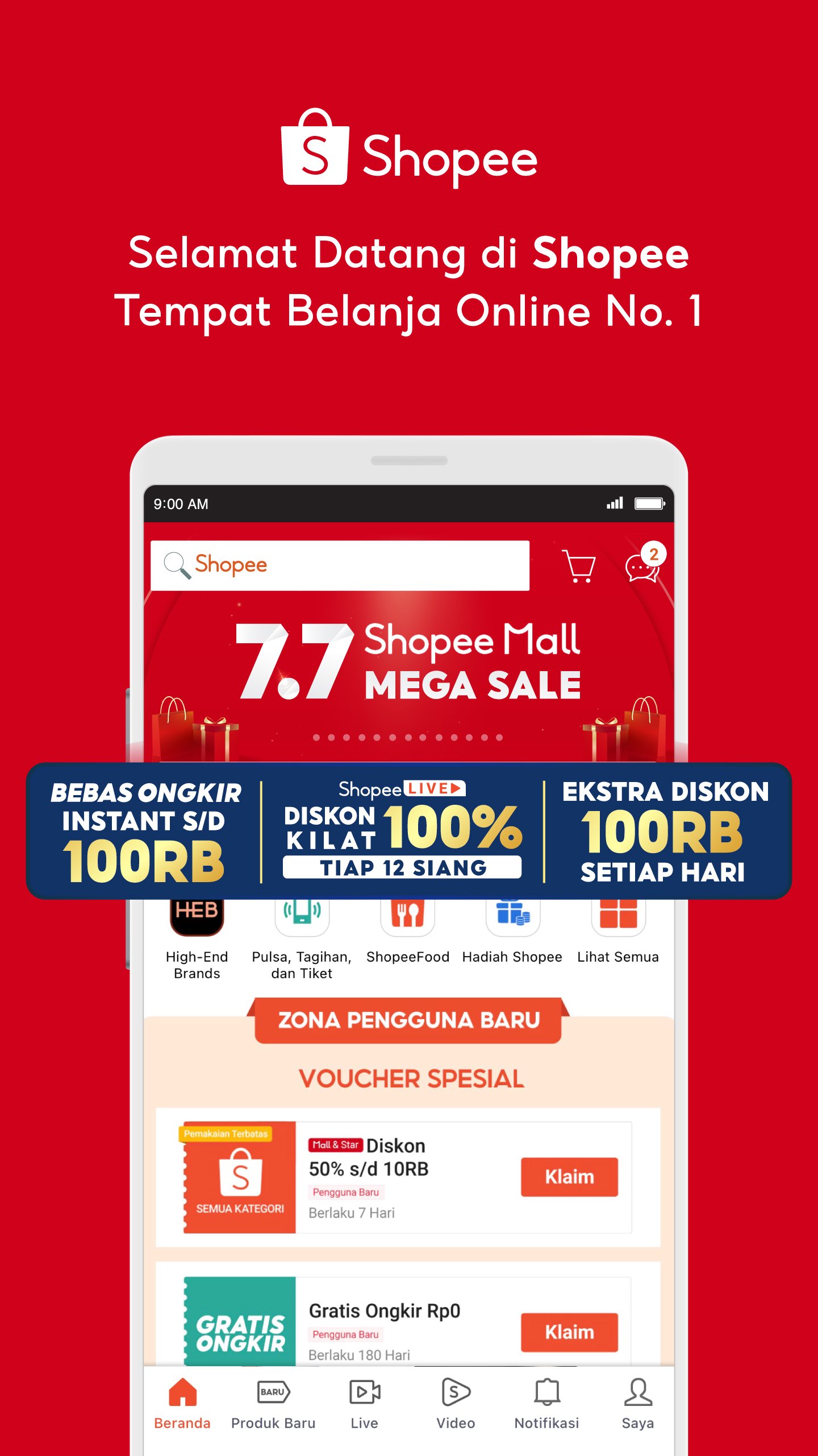 Tải xuống APK 7.7 Shopee Mall cho Android - Phiên bản Mới Nhất