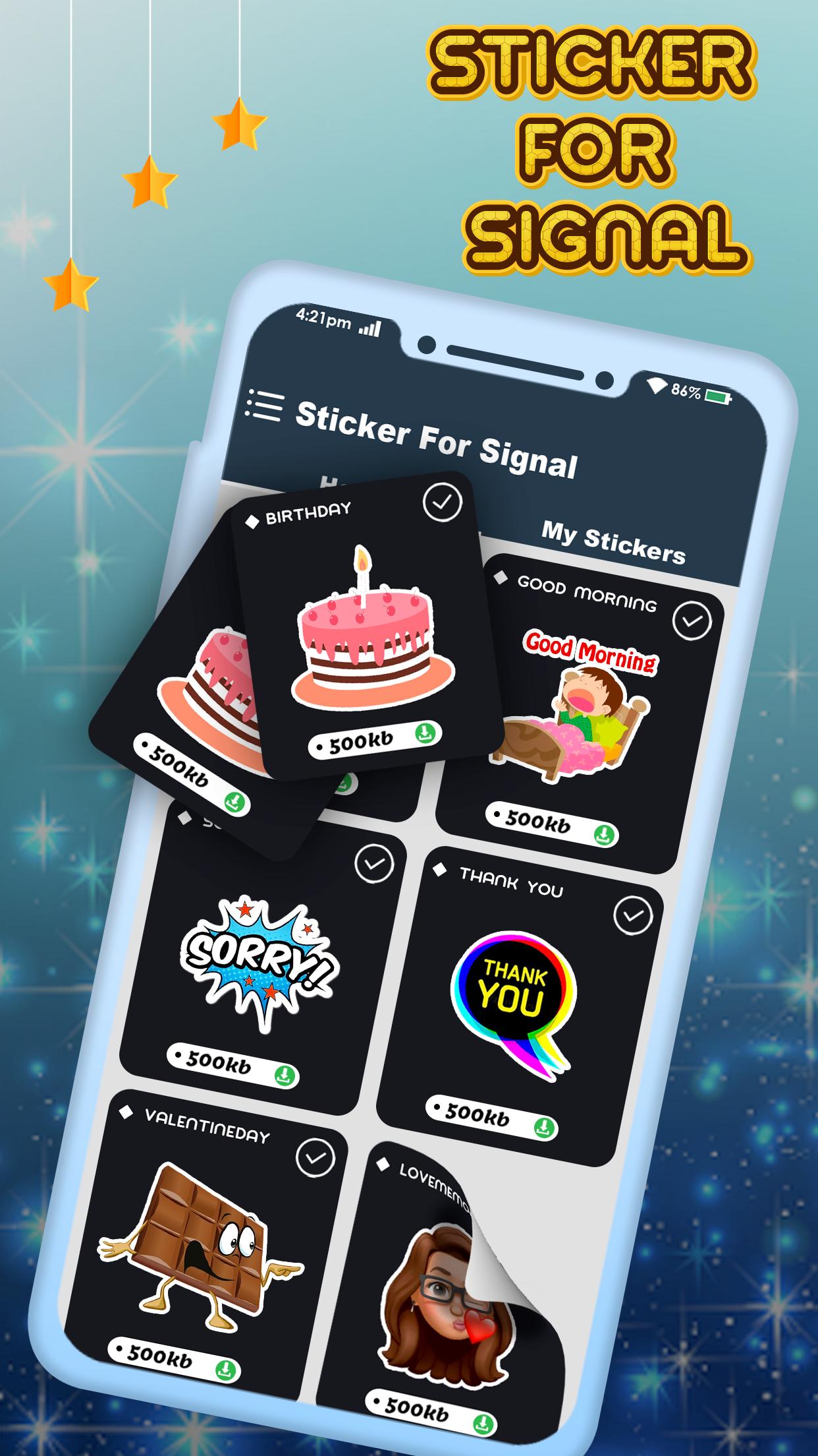 Stickers For Signal Signal Sticker Pack Apk للاندرويد تنزيل
