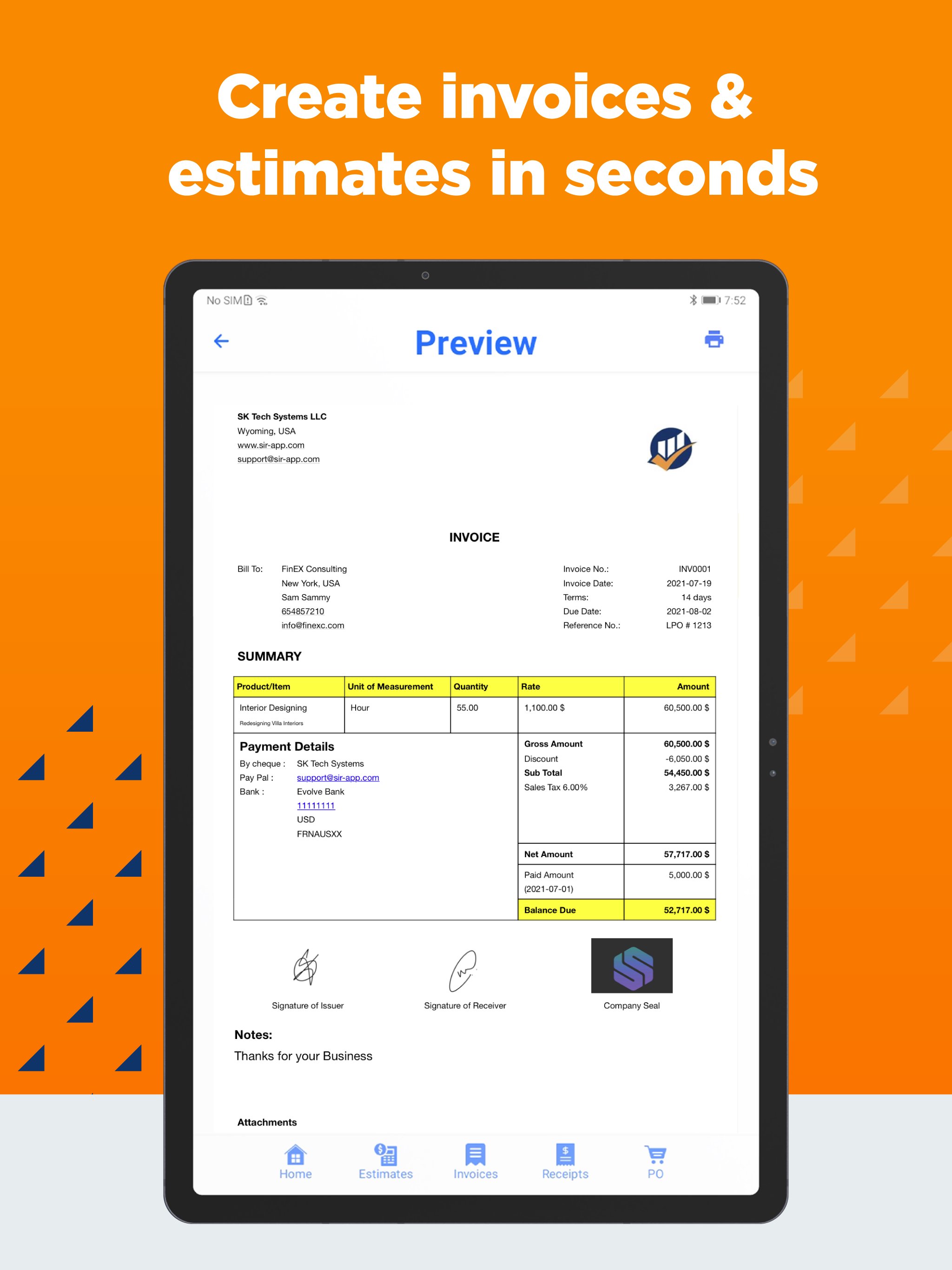 Invoice Maker & Quick Receipt APK for Android Download