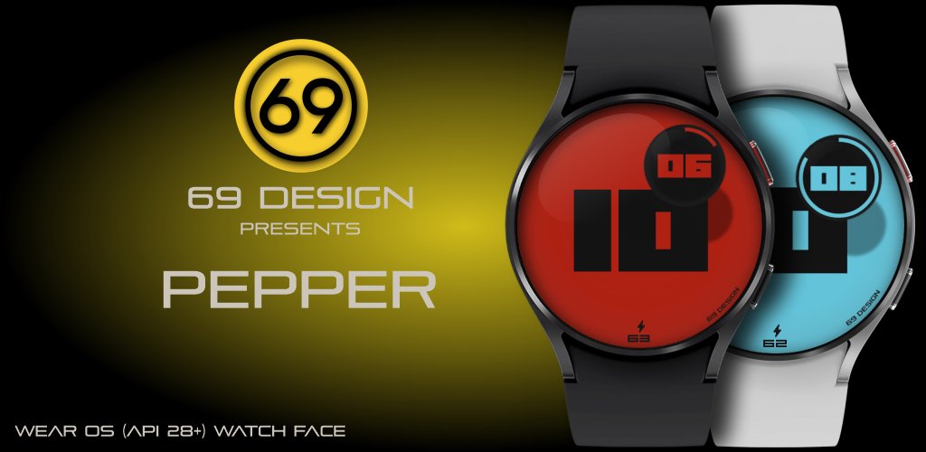 [69D] Pepper digital watchface Latest Version for Android
