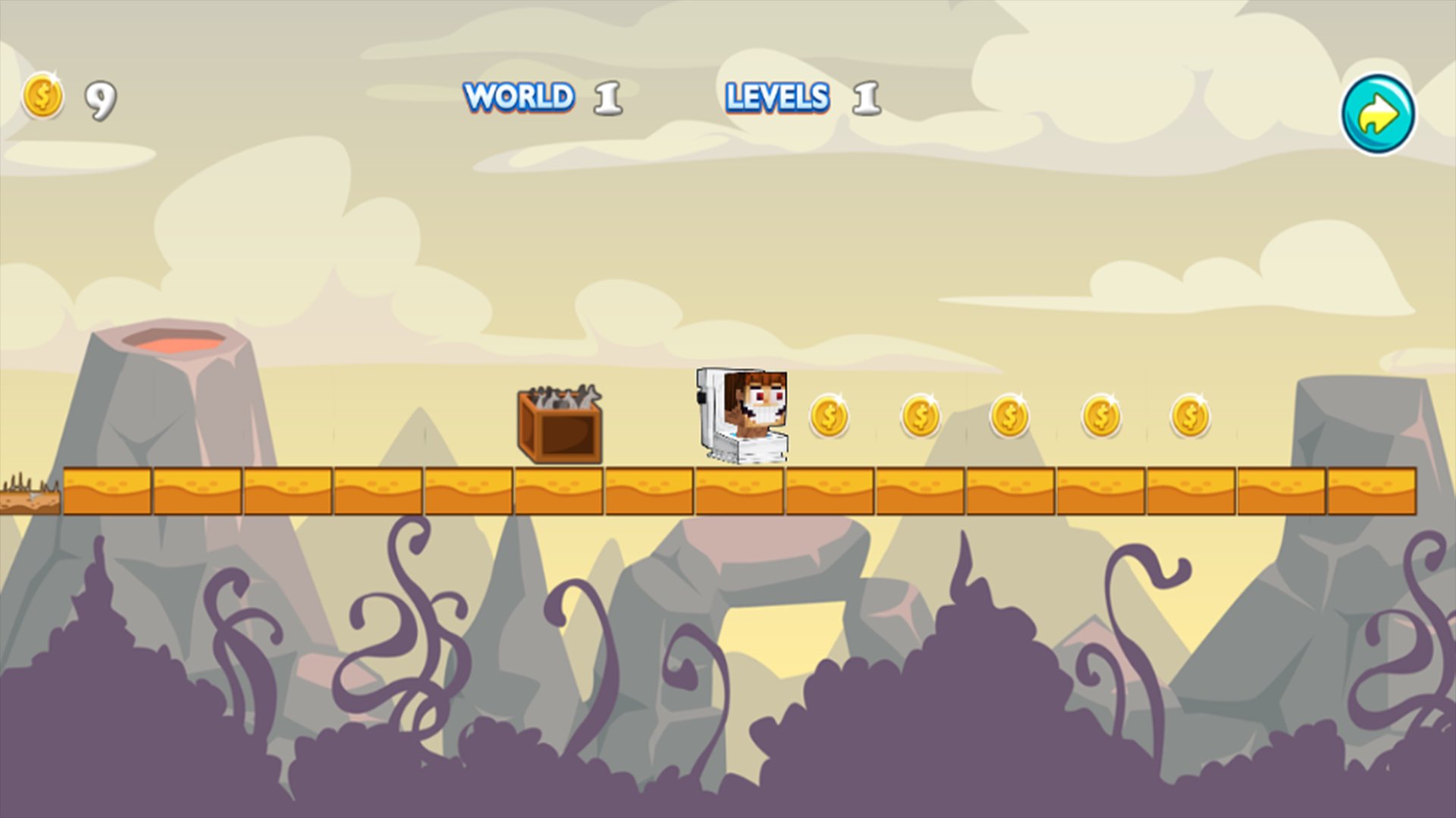 Skibidi Toilet Craft Run Game APK für Android herunterladen