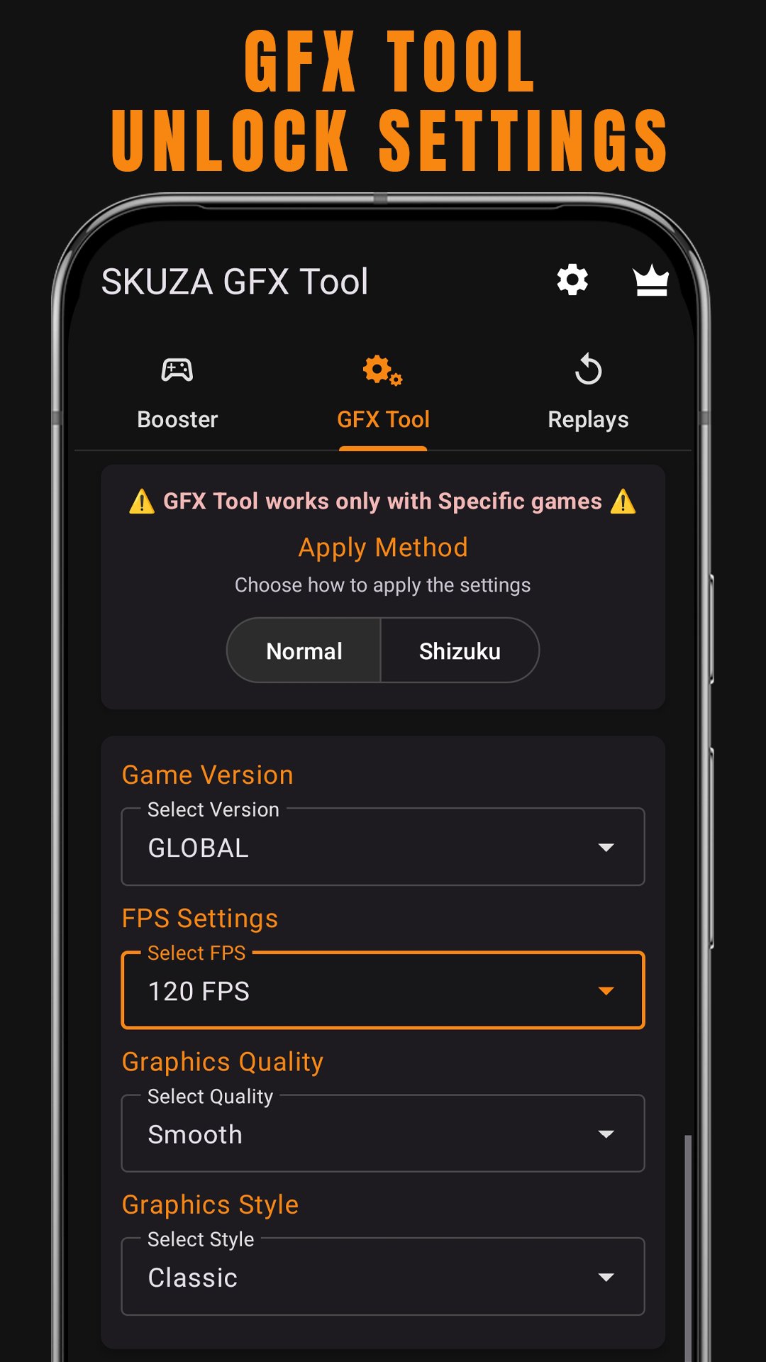 SKUZA Game Booster & GFX Tool APK for Android Download