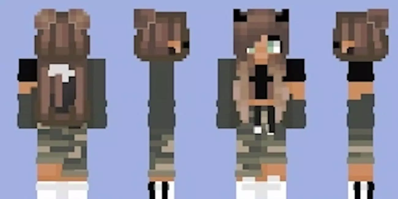 Werewolf Girl Minecraft Skin