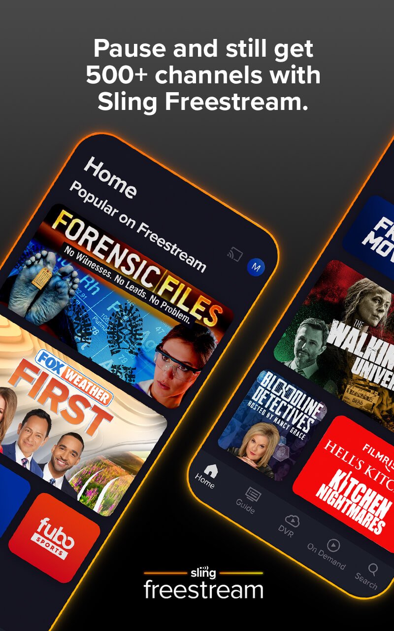 Sling: Live TV + Freestream for Android TV Download for Android TV Free and Fast