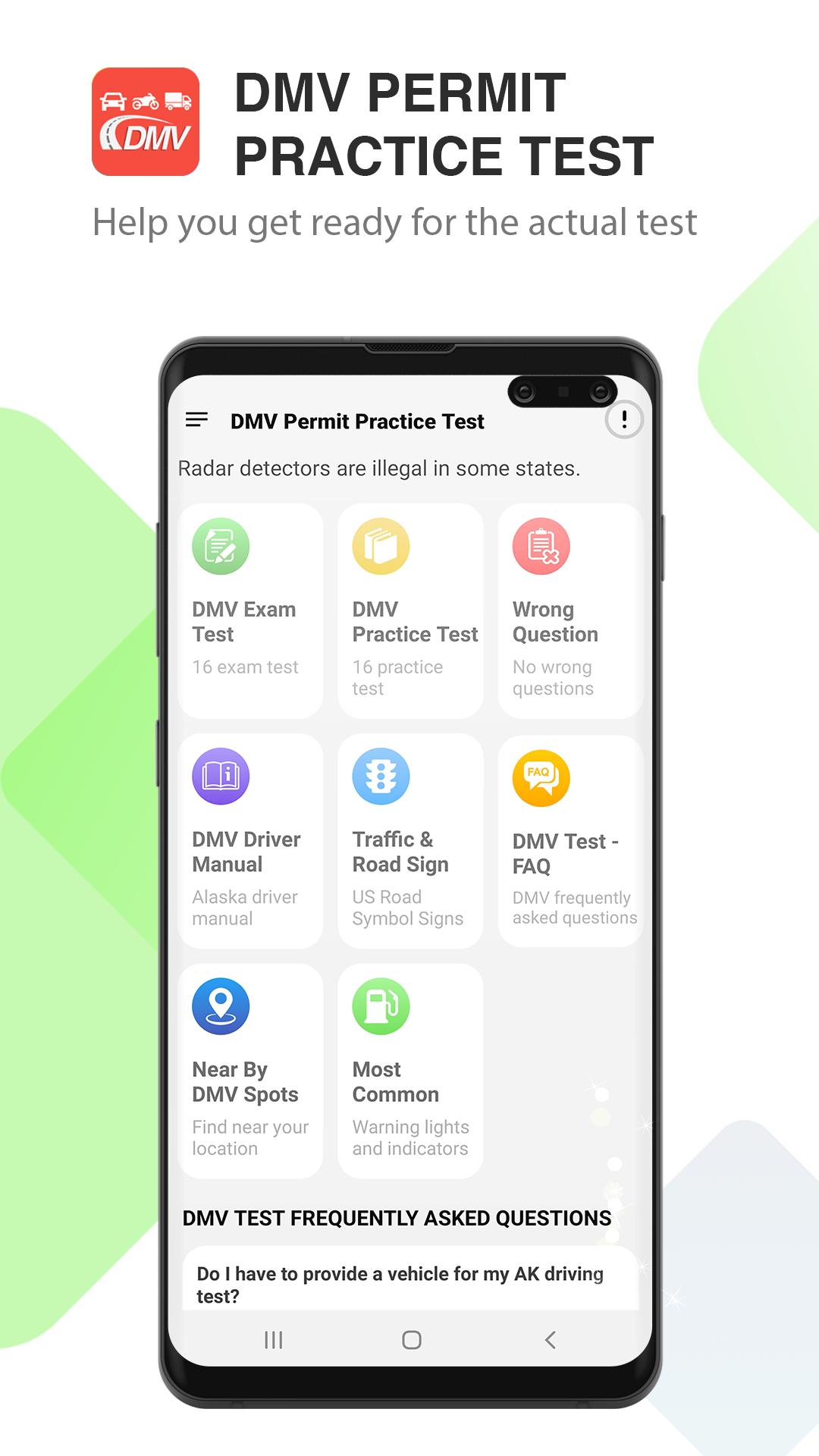 Dmv Permit Practice Test Apk للاندرويد تنزيل