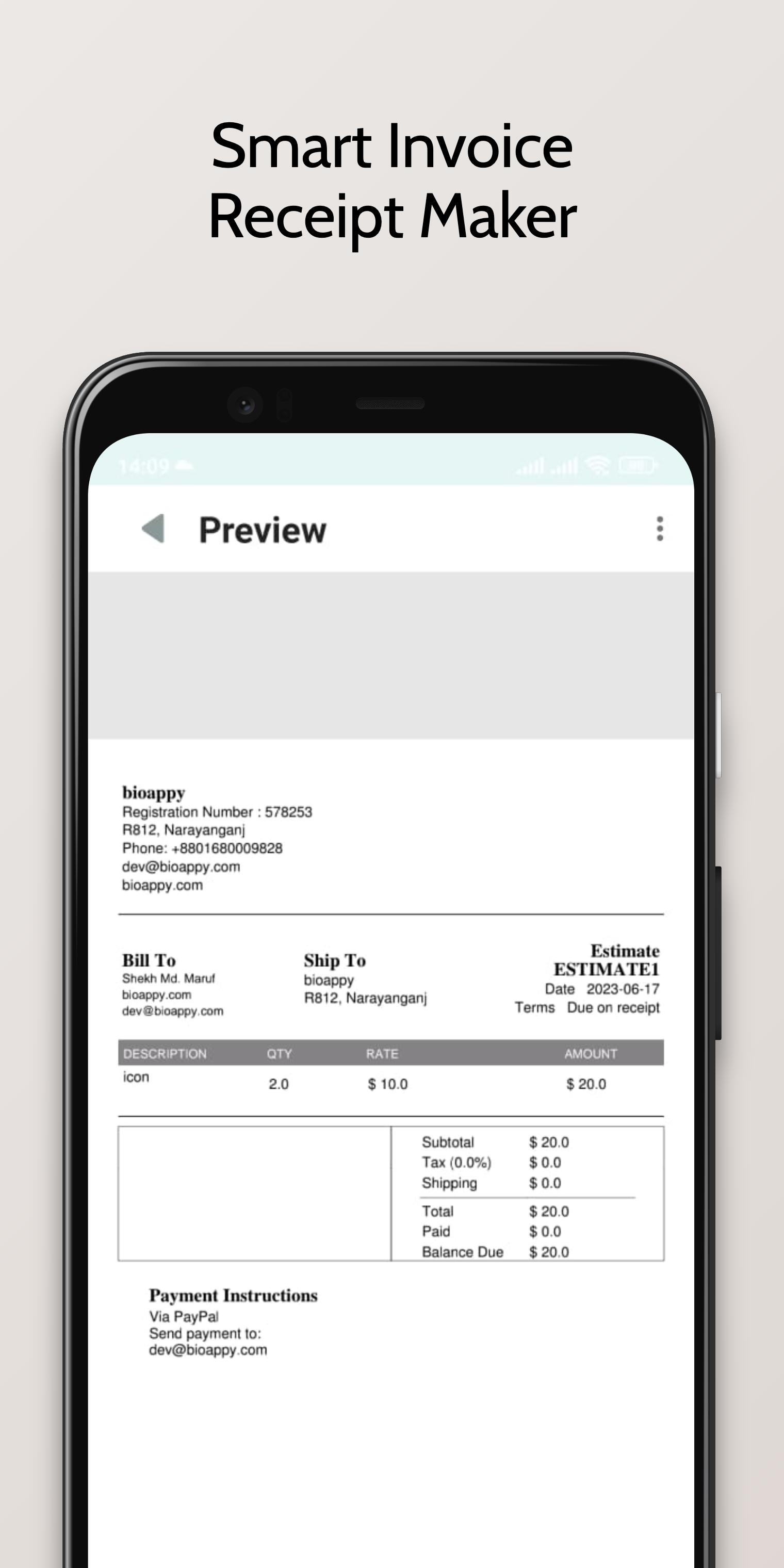Smart Invoice - Receipt Maker Android के लिए APK डाउनलोड करें Smart Invoice - Receipt Maker Android के लिए APK डाउनलोड करें