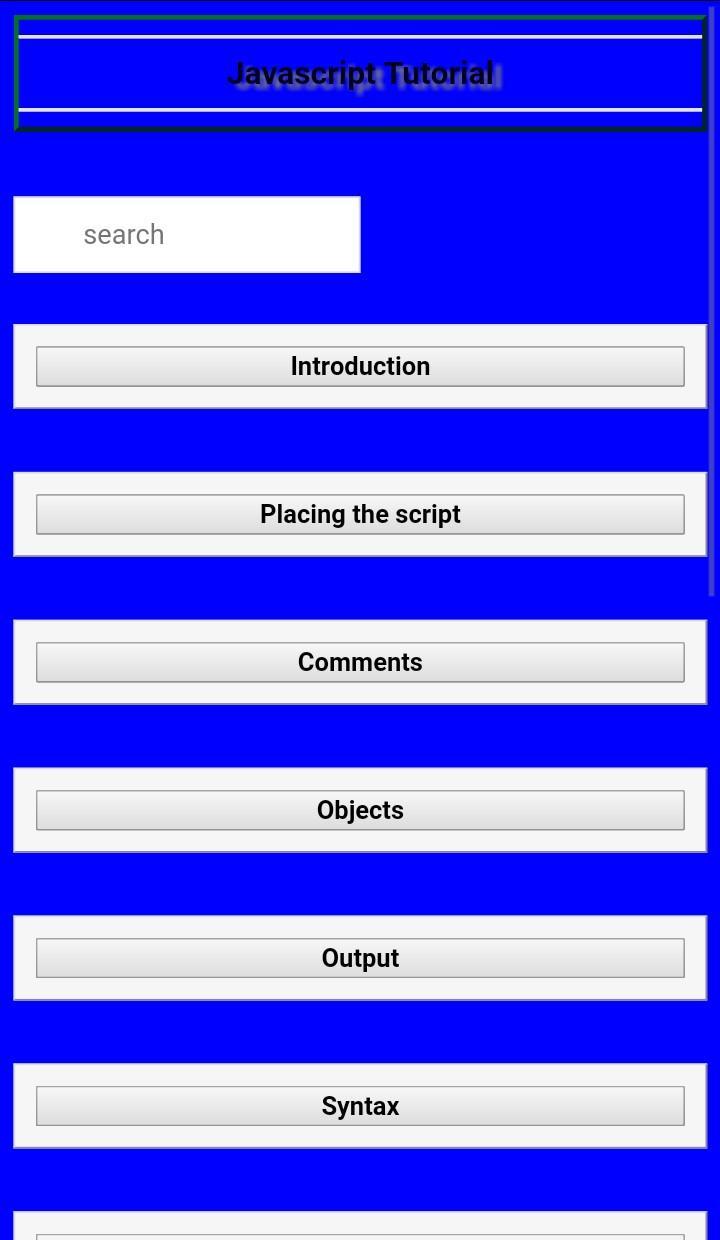 Basic Javascript Tutorial Apk For Android Download