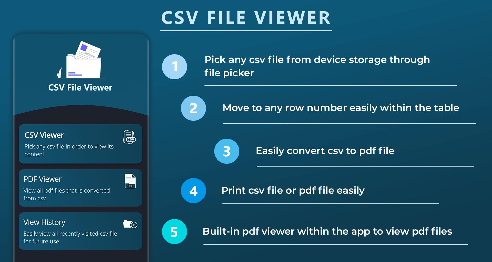 Csv Viewer Csv File Reader Apk For Android Download