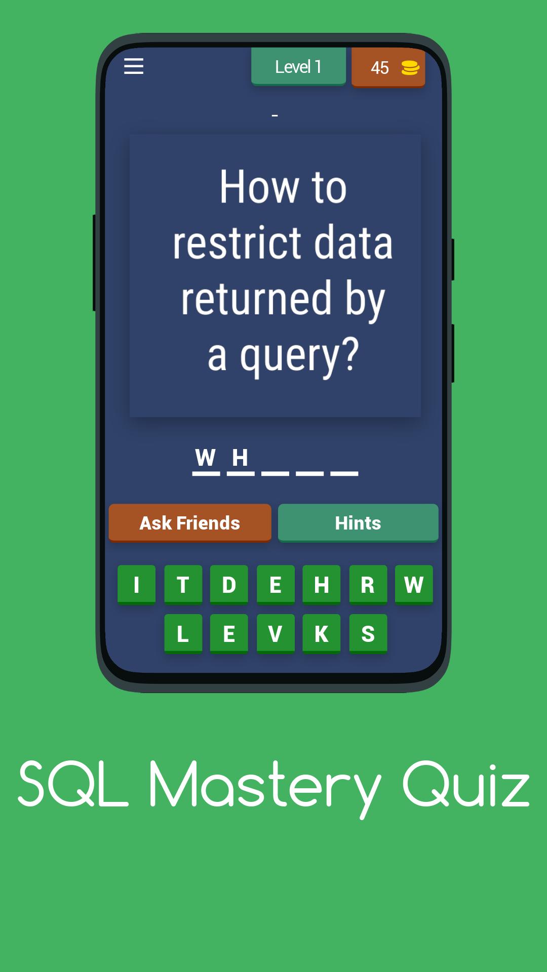 SQL MASTERY QUIZ APK للاندرويد تنزيل SQL MASTERY QUIZ APK للاندرويد تنزيل