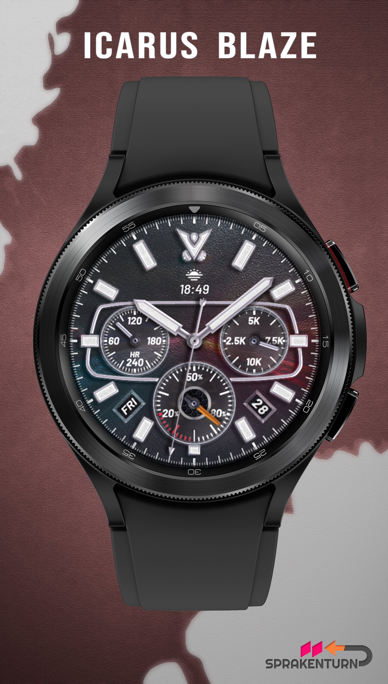 SPRAK Icarus Blaze Watch Face Latest Version 1.0 for Android