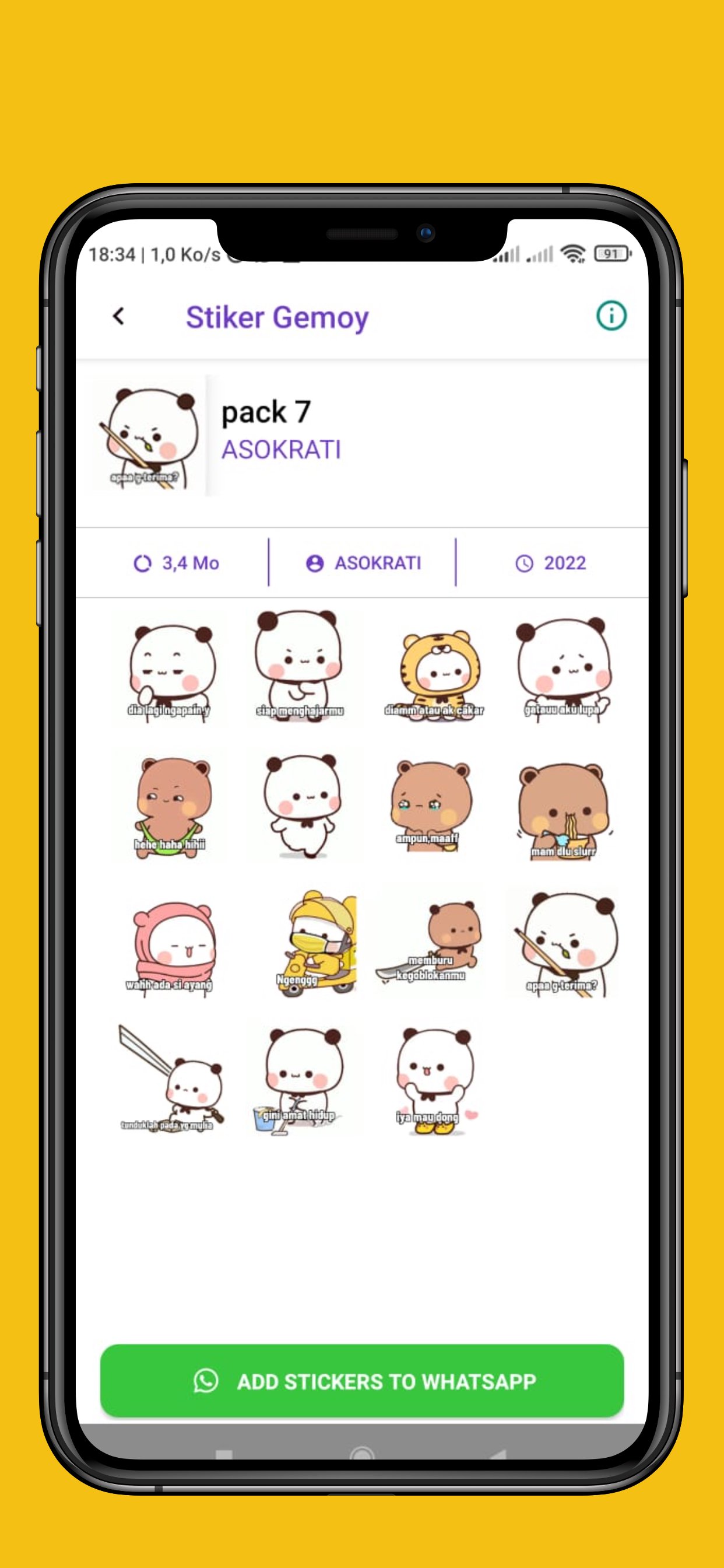 Sticker Gemoy Gerak APK for Android Download