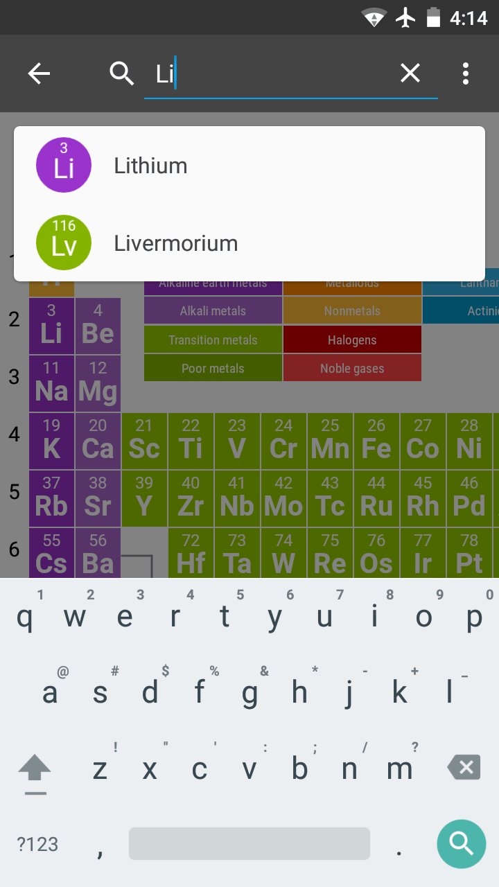 Download Periodic Table Latest Version 1.4.2 Android APK File
