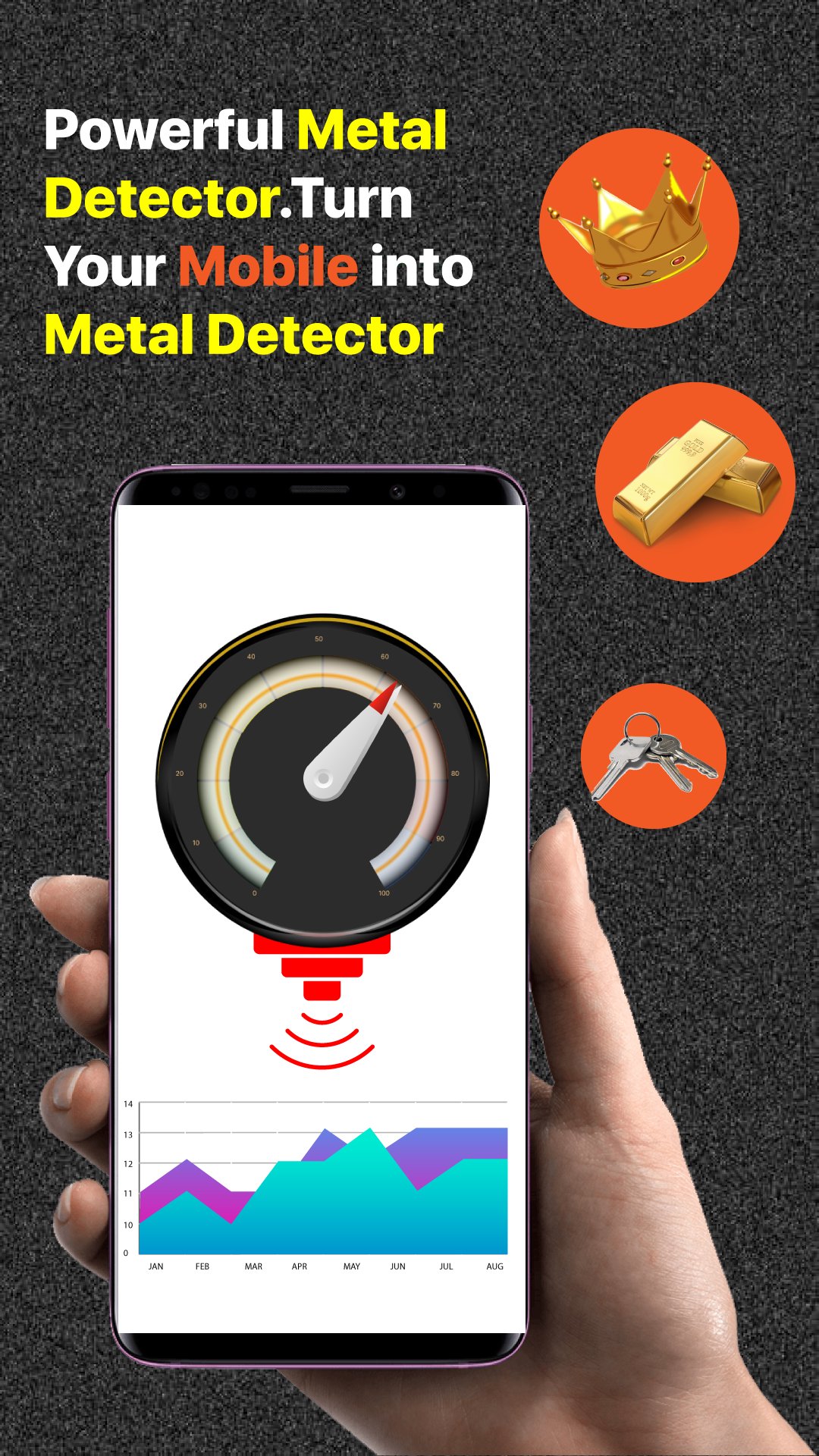 ดาวน์โหลด Metal Detector & EMF Detector APK สำหรับ Android