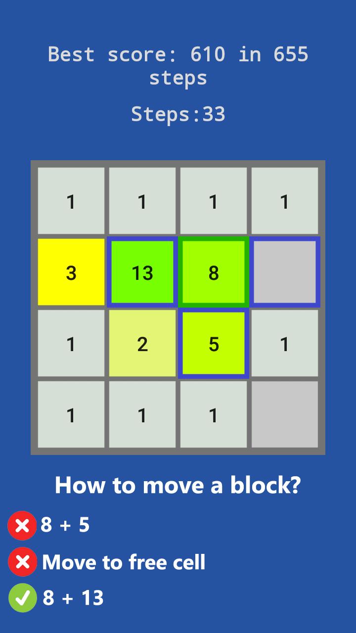 Math Puzzle Fibonacci Game Apk For Android Download