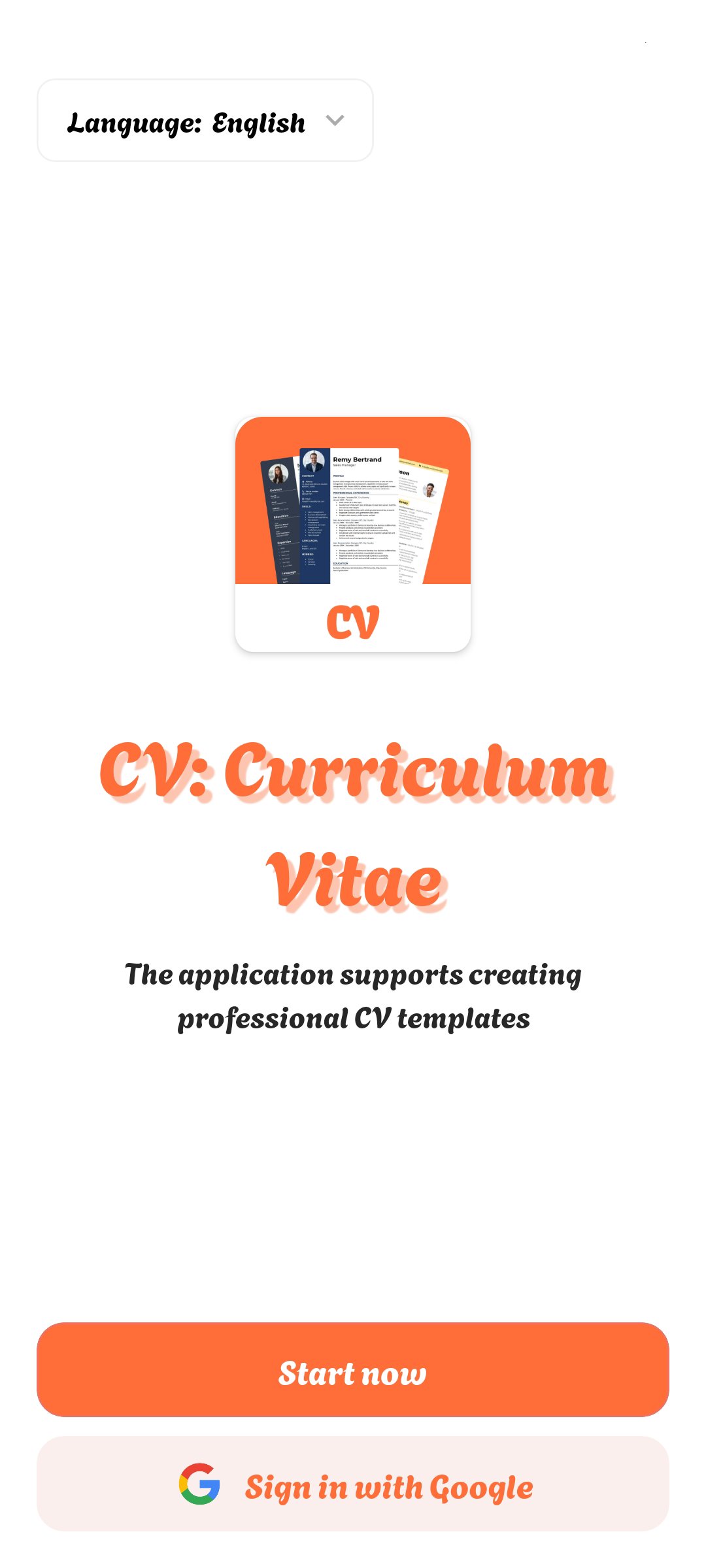 CV: Curriculum Vitae APK for Android Download