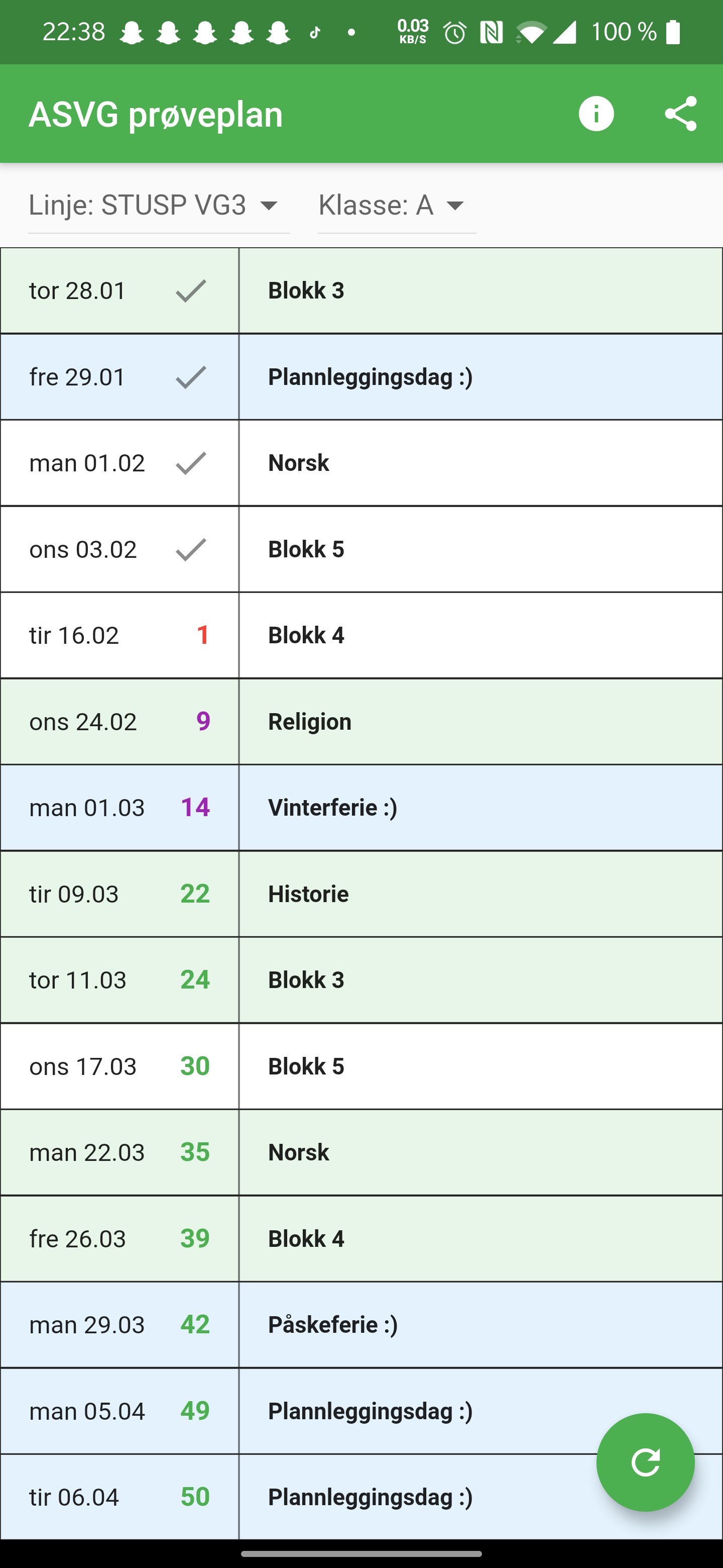 ASVG prøveplan APK للاندرويد تنزيل