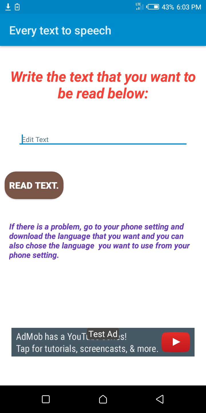 Every text to speech APK for Android Download