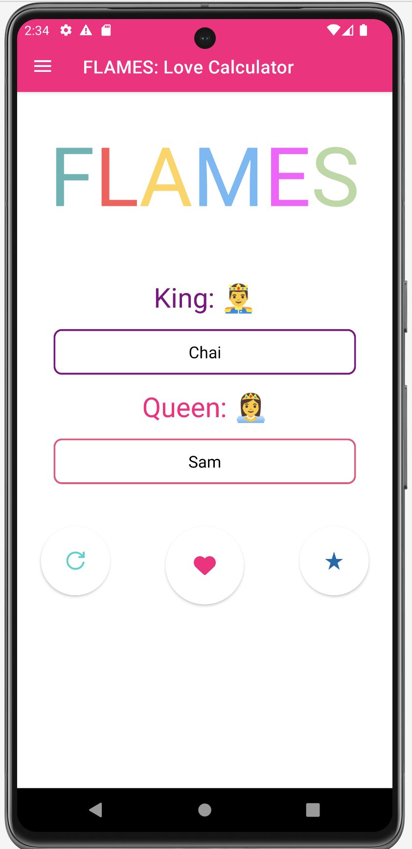 Thee FLAMES : Love Calculator APK for Android Download