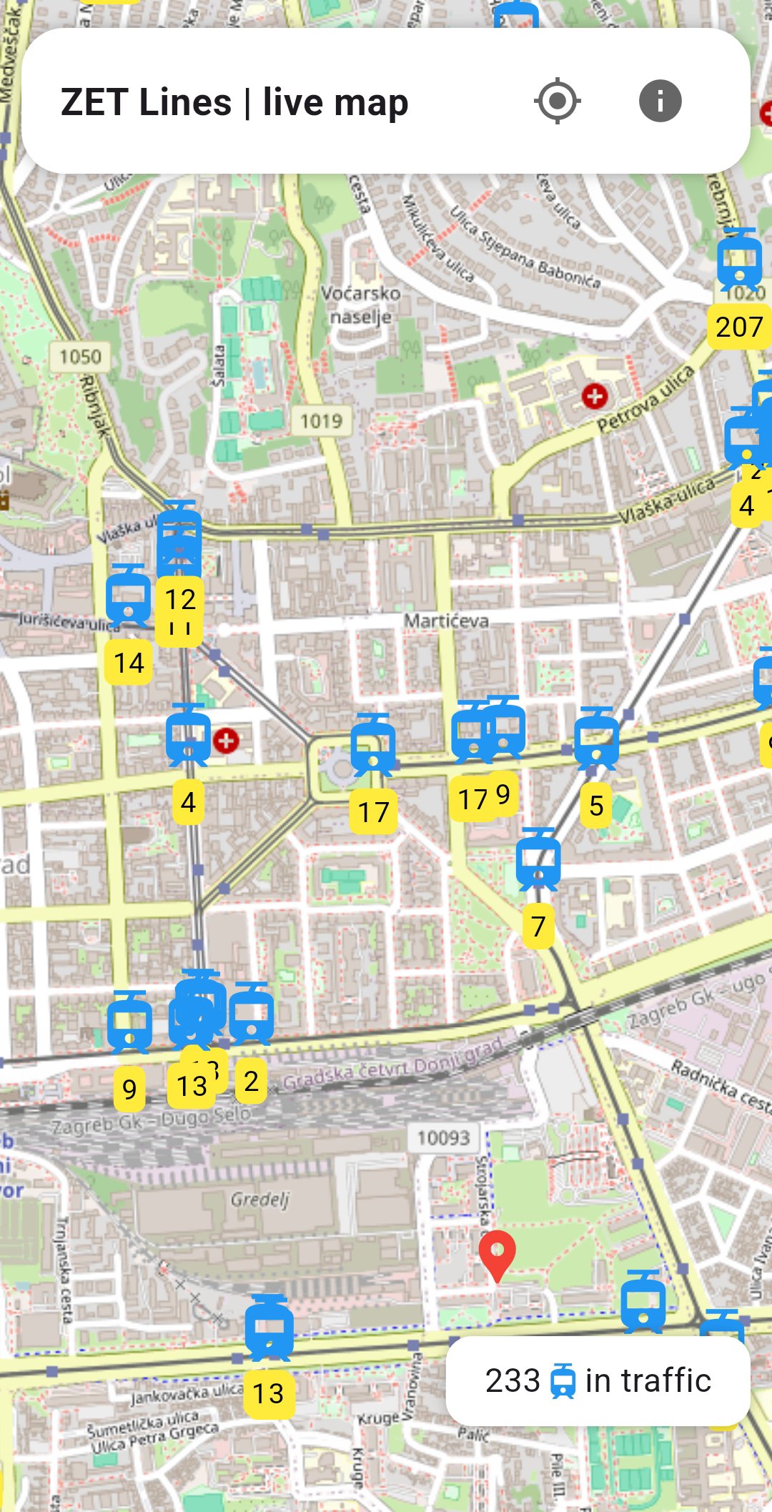 ZET lines - live map APK for Android Download