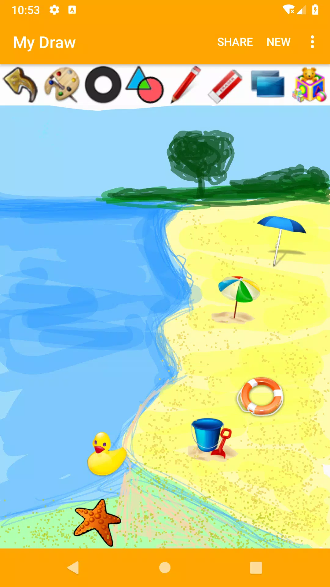 Draw Something Beach