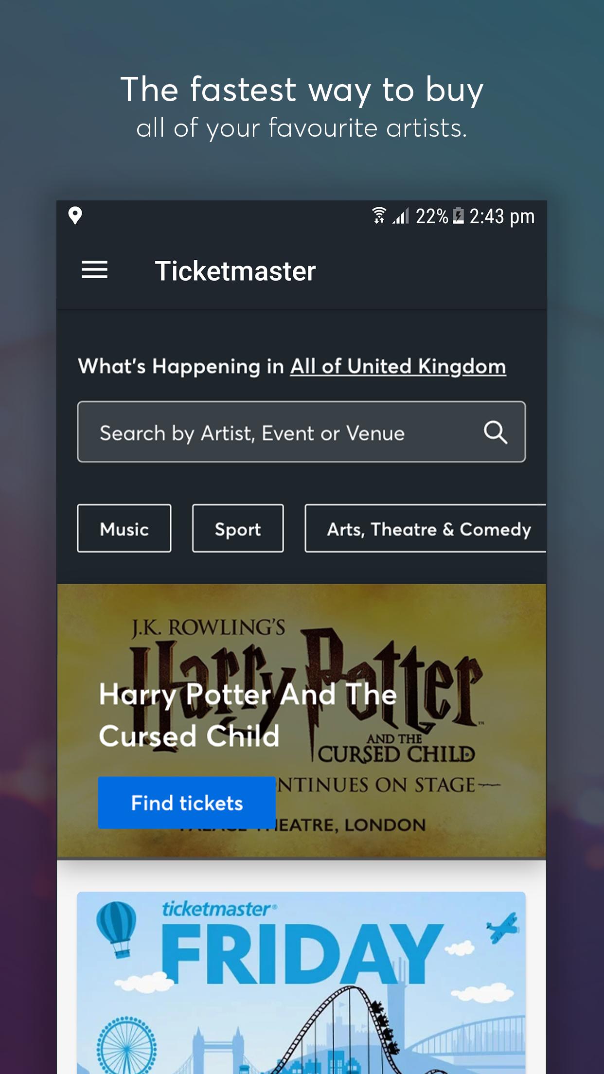 Ticketmaster UK Event Tickets for Android - APK Download Ticketmaster UK Event Tickets for Android - APK Download
