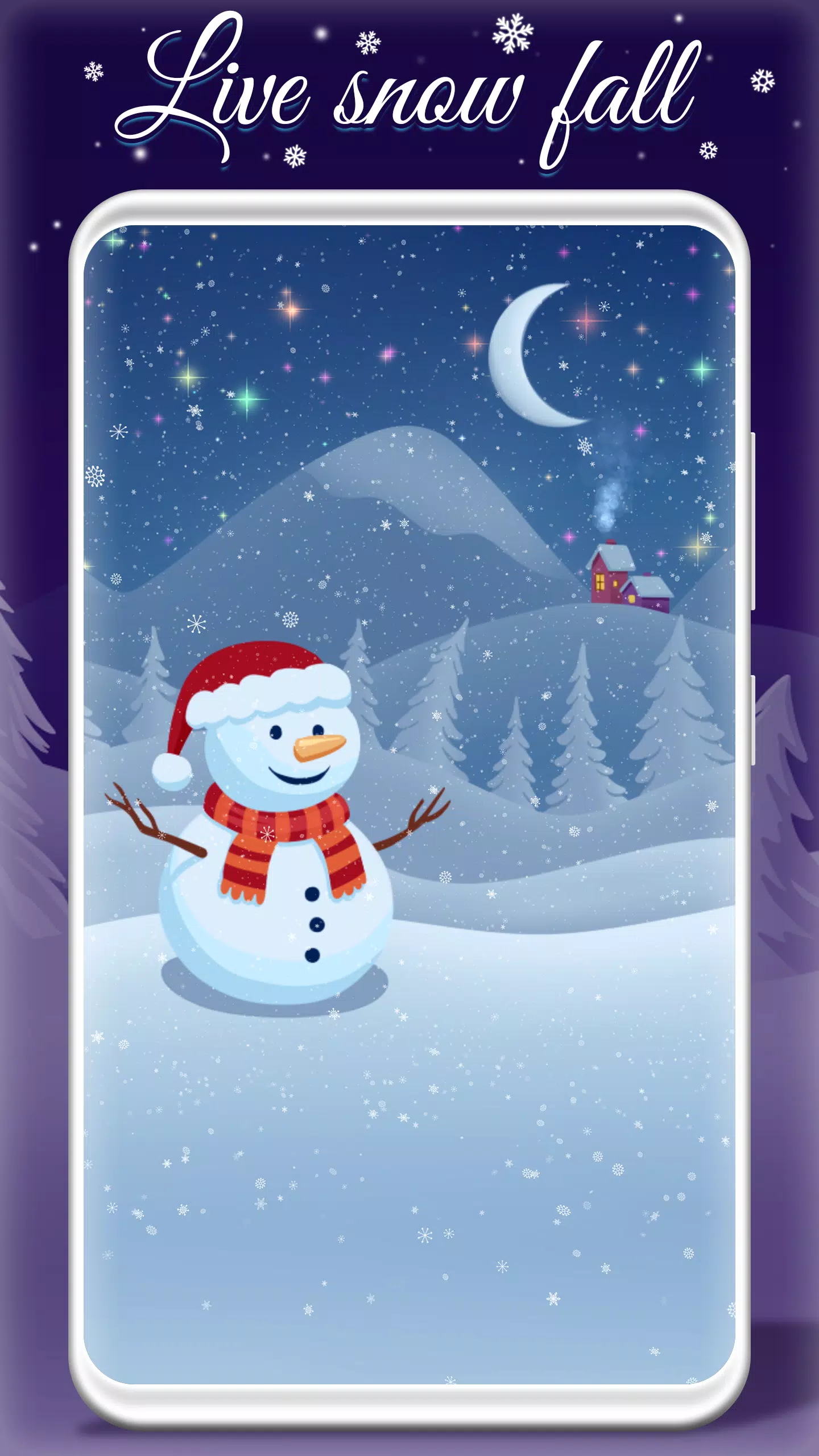 Snow Falling Wallpaper Mobile