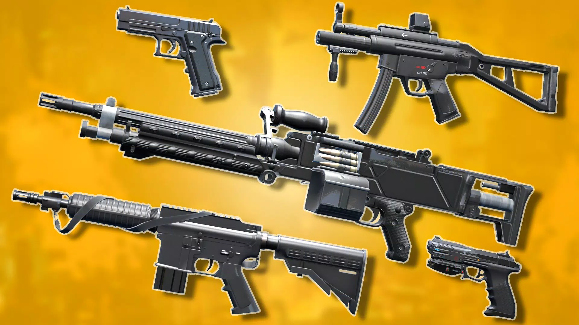 Stickman With Machine Gun