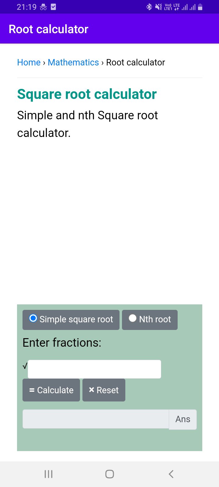 Root calculator APK for Android Download