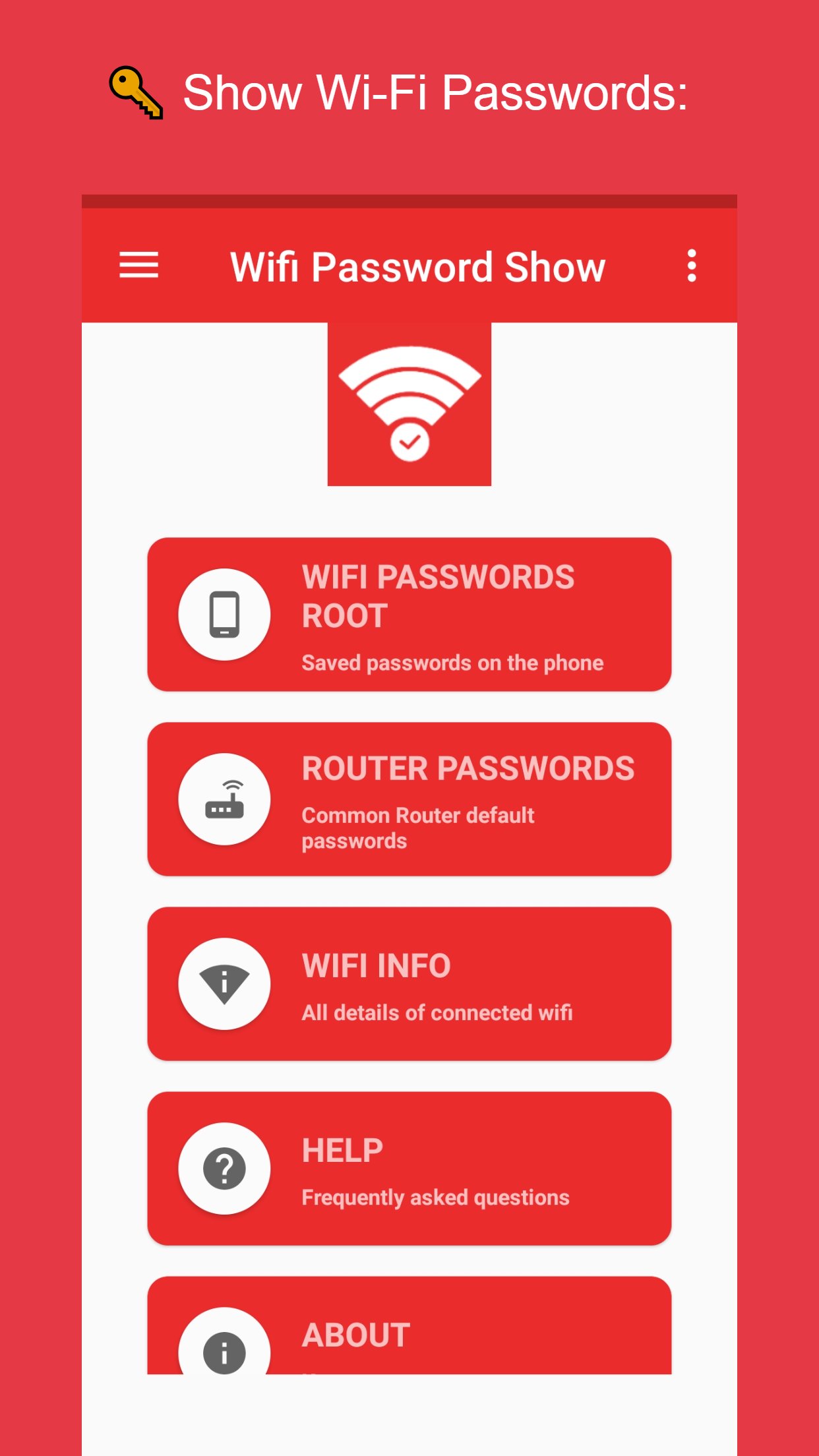 Show Wifi Password APK for Android Download
